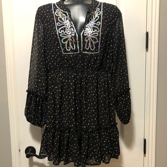 Rusttydustty | Dresses | Rustty Dustty Womans L Western Bohemian Black ...